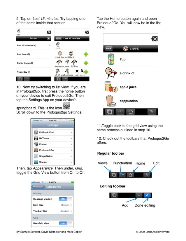 Proloquo2 go tutorial-basics | PDF