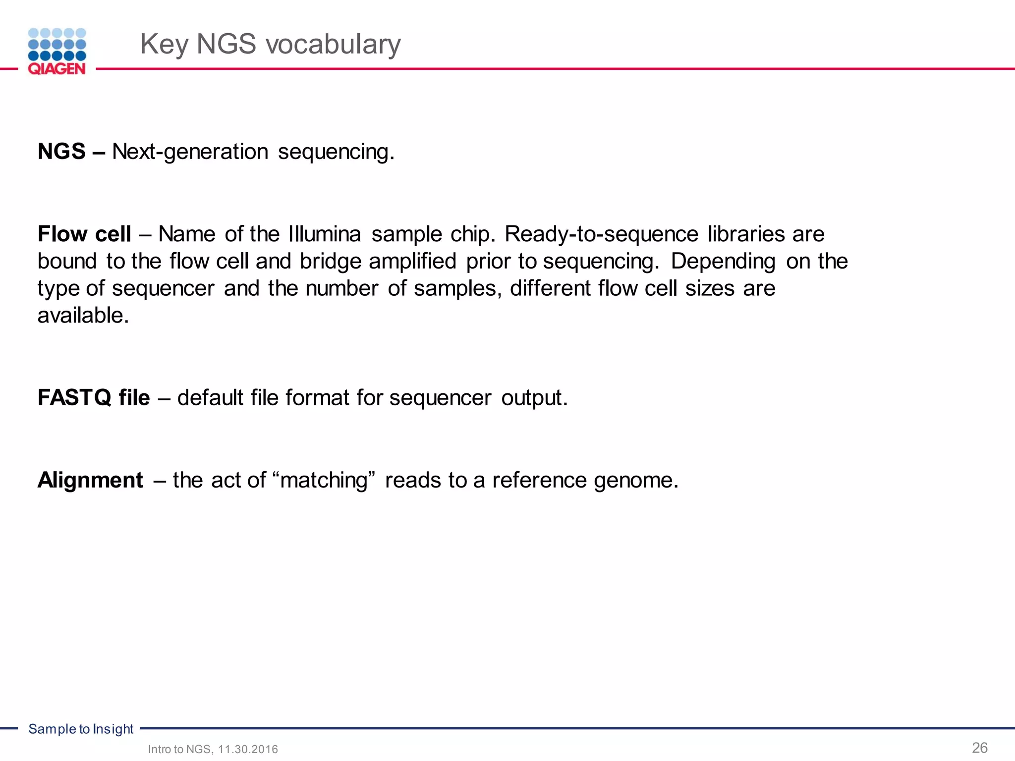 Introduction to Next-Generation Sequencing (NGS) Technology | PDF