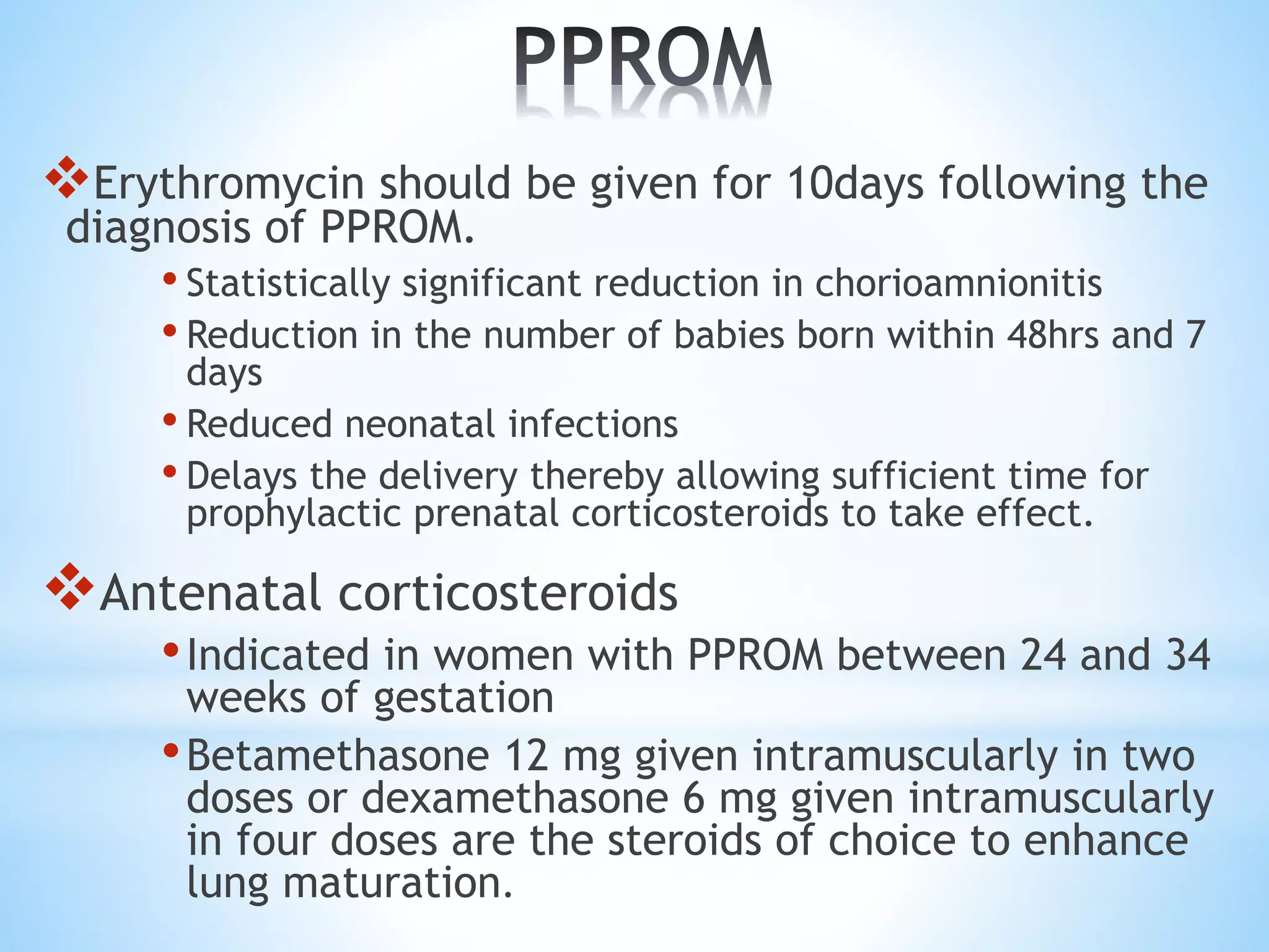 Prelabour Rupture of Membrane (PROM) by Sunil Kumar Daha | PPTX