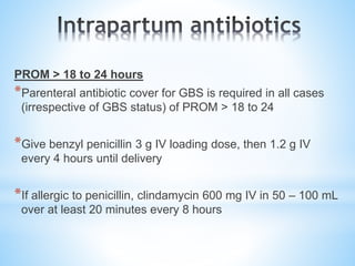 Prelabour Rupture of Membrane (PROM) by Sunil Kumar Daha | PPTX