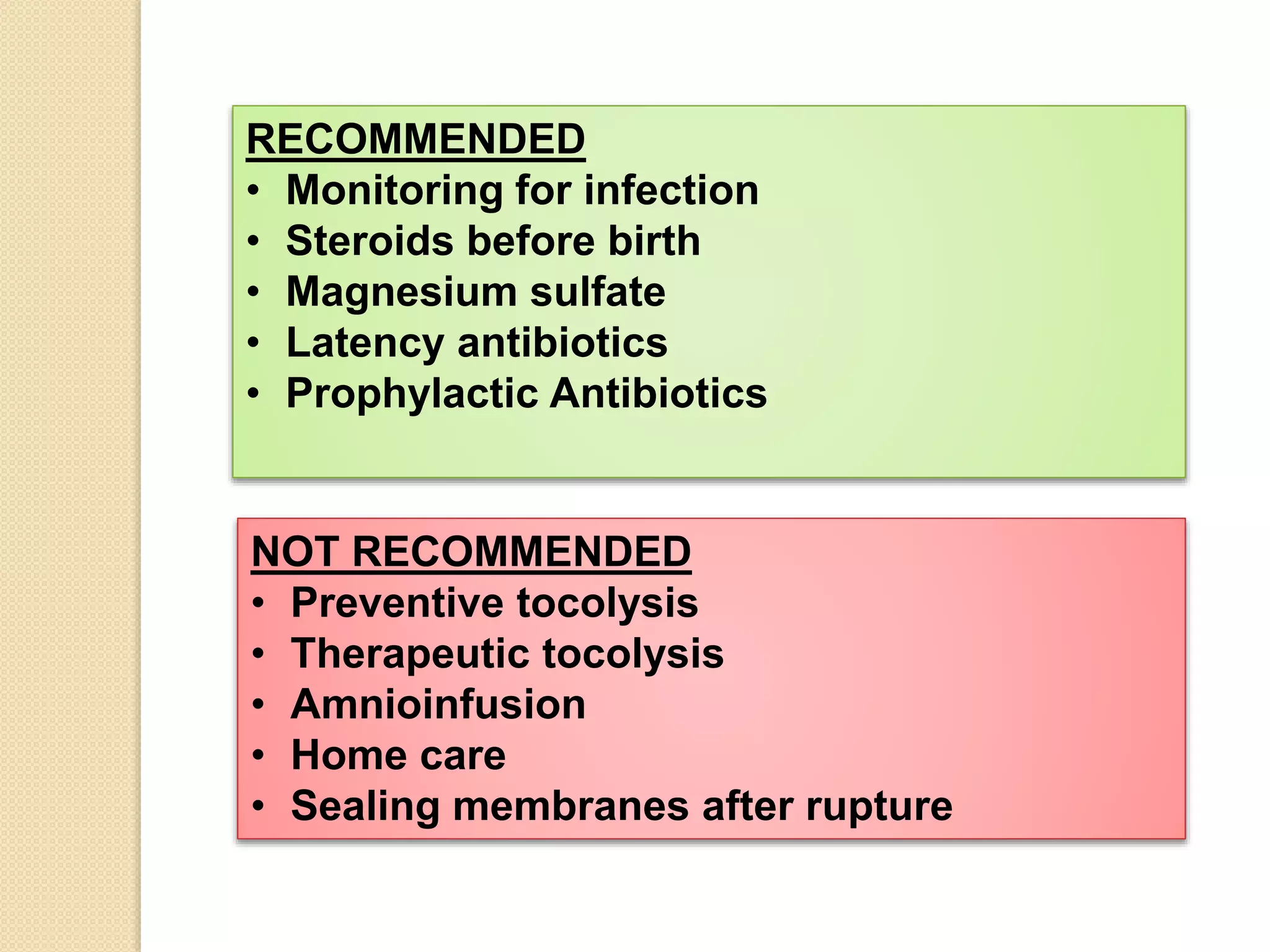 Pre-Labor Rupture of Membranes (PROM) | PPTX