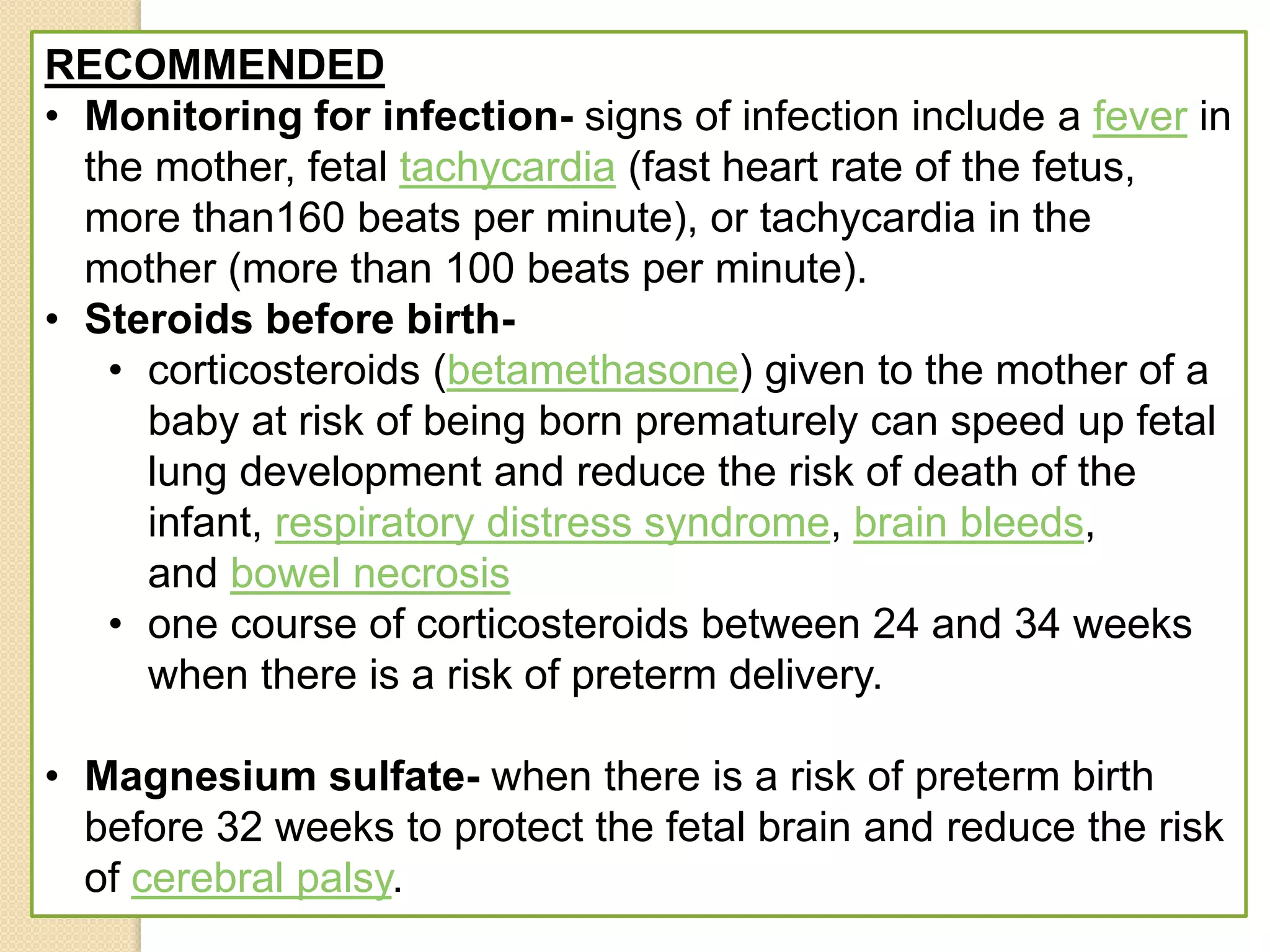 Pre-Labor Rupture of Membranes (PROM) | PPTX