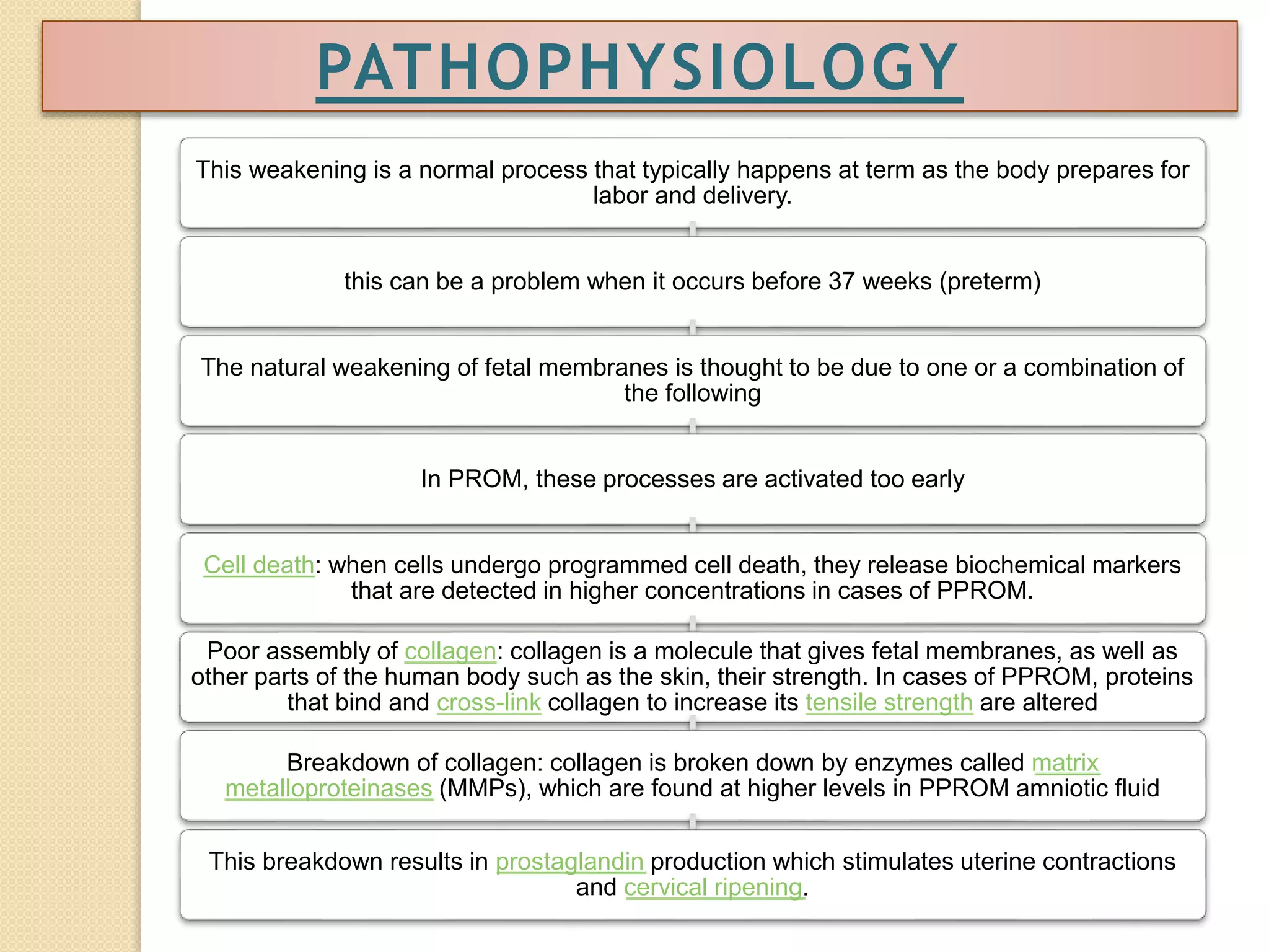 Pre-Labor Rupture of Membranes (PROM) | PPTX