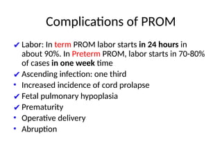 department of gynecology and obstetrics PROM.pptx