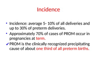 department of gynecology and obstetrics PROM.pptx