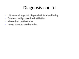 department of gynecology and obstetrics PROM.pptx
