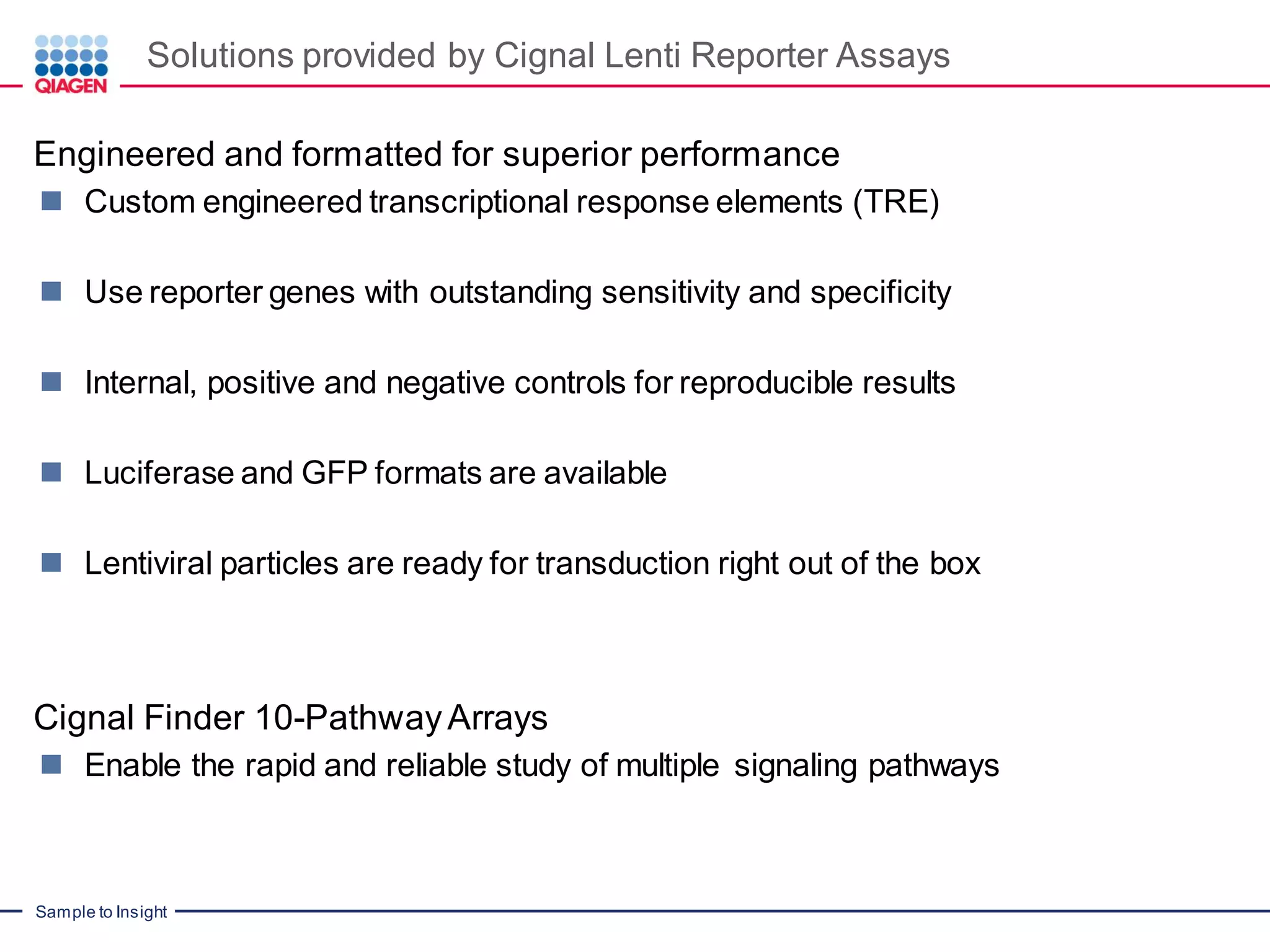 Cell-based Reporter Assays: Measure 45 Signaling Pathway Activity in ...