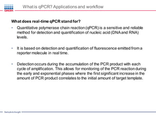Introduction to Real Time PCR (Q-PCR/qPCR/qrt-PCR): qPCR Technology ...
