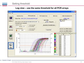 PCR Array Data Analysis Tutorial: qPCR Technology Webinar Series Part 3 | PDF