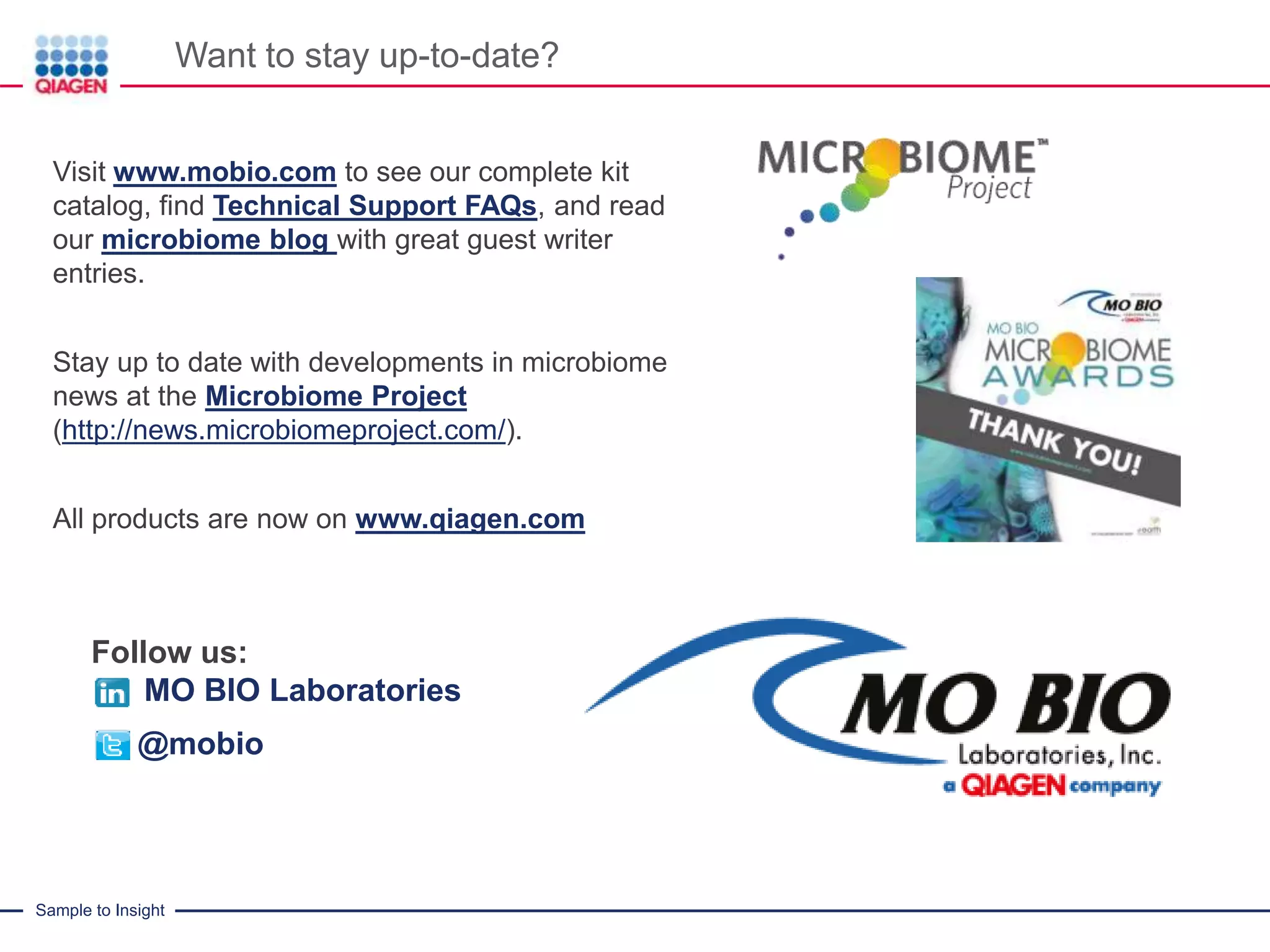 Sample Prep Solutions for Microbiome Research | PDF