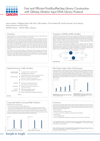 Fast and Efficient Post-Bisulfite-Seq Library Construction with QIAseq Ultralow Input DNA ...