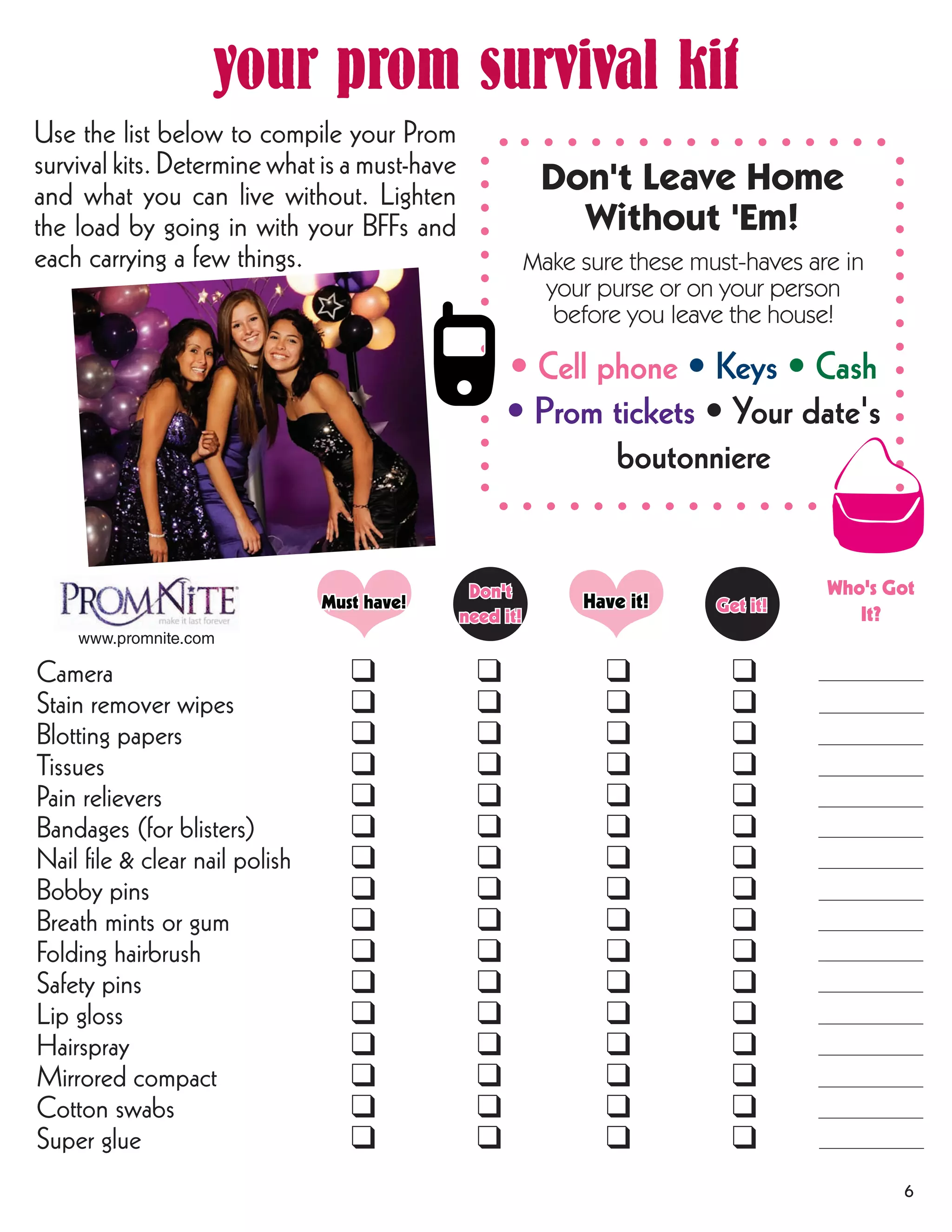Prom planner-girls-prom-nite-2012 | PDF