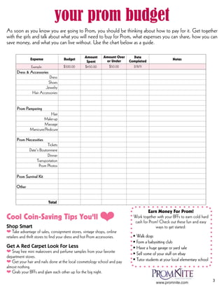 Prom planner-girls-prom-nite-2012 | PDF