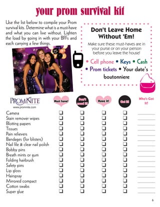 Prom planner-girls-prom-nite-2012 | PDF