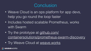 How and why we got Prometheus working with Docker Swarm | PDF