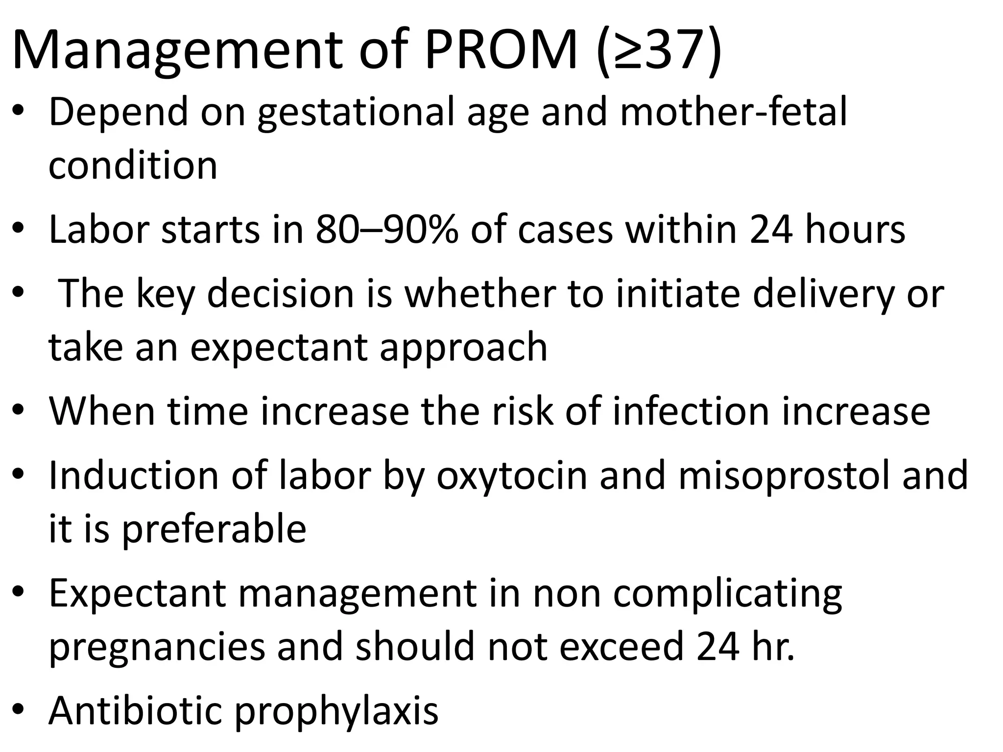Premature rupture of membranes (PROM) | PPTX