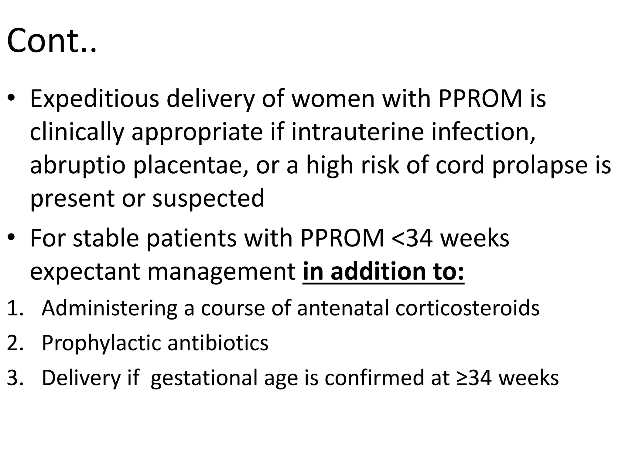 Premature rupture of membranes (PROM) | PPTX