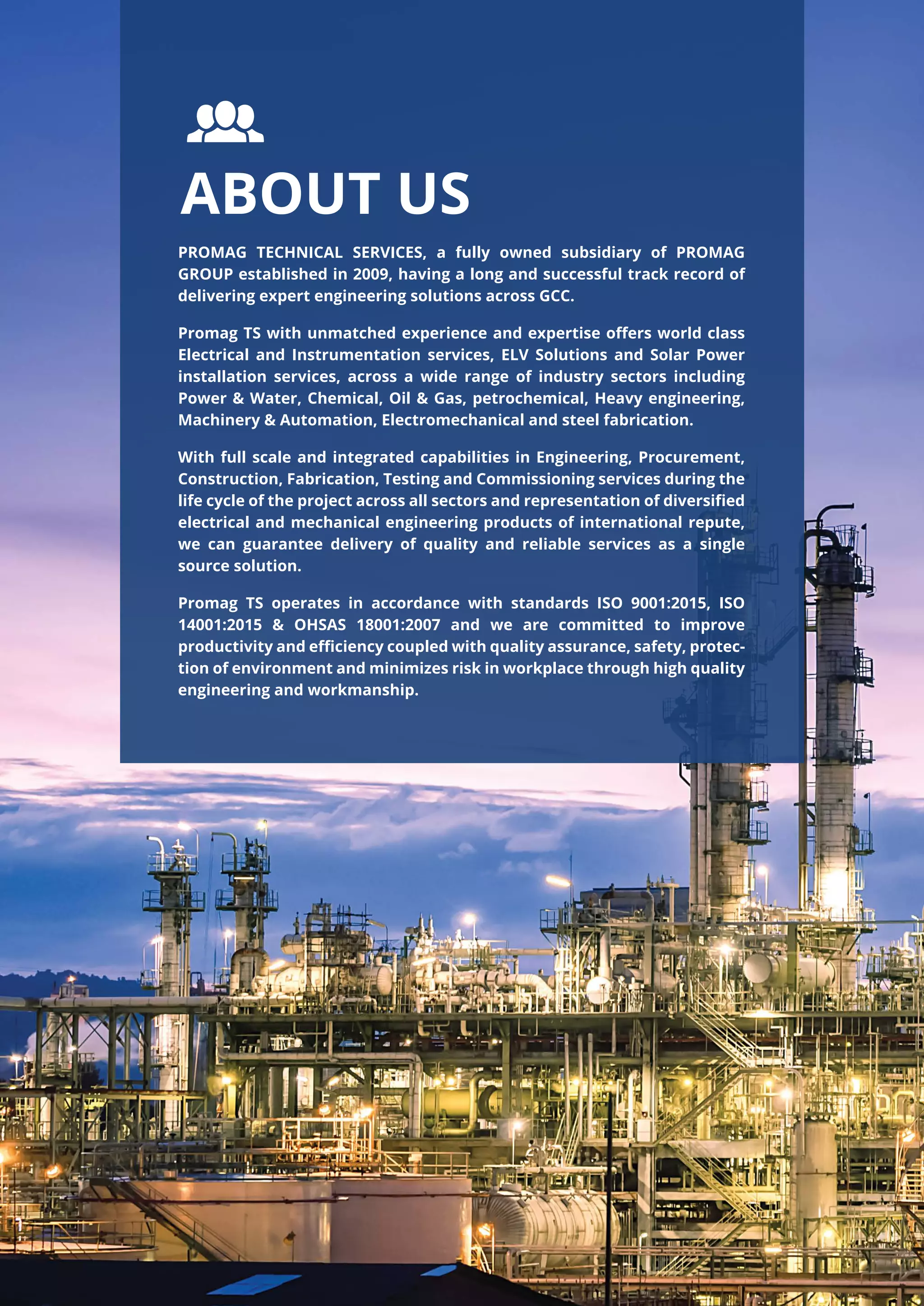 Promag electrical and instrumentation engineering contractors | PDF