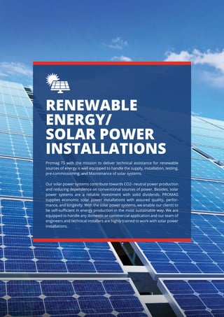 Promag electrical and instrumentation engineering contractors | PDF