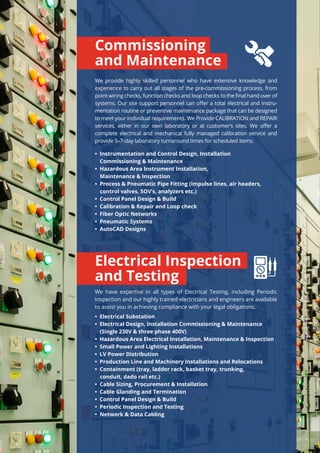 Promag electrical and instrumentation engineering contractors | PDF