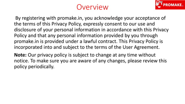 Promake policy | PPT