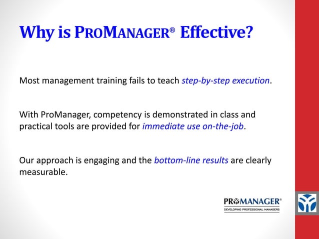 ProManager Executive Overview PowerPoint 092314 | PPT