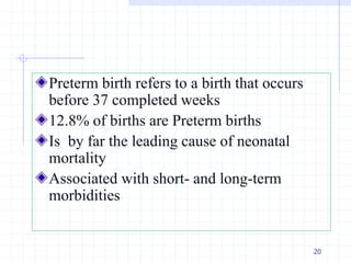 PROM and preterm labor.ppt by Dr. Rabirra | PPT | Pregnancy ...