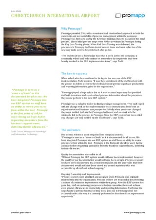 Promapp Case Study Cial | PDF