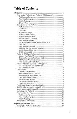 Pro mark3rtk reference manual | PDF