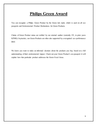 GREEN MANUFACTURING OF PHILIPS CO. | PDF
