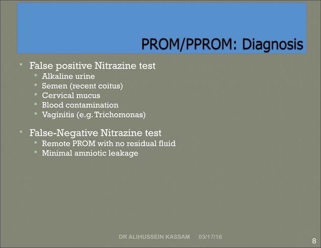 PROM AND PPROM BY Dr Alihussein kassam | PPT | Pregnancy | Reproductive ...