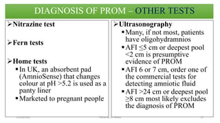 Premature Rupture of membranes by Dr. Elioba J. Raimon | PPTX ...