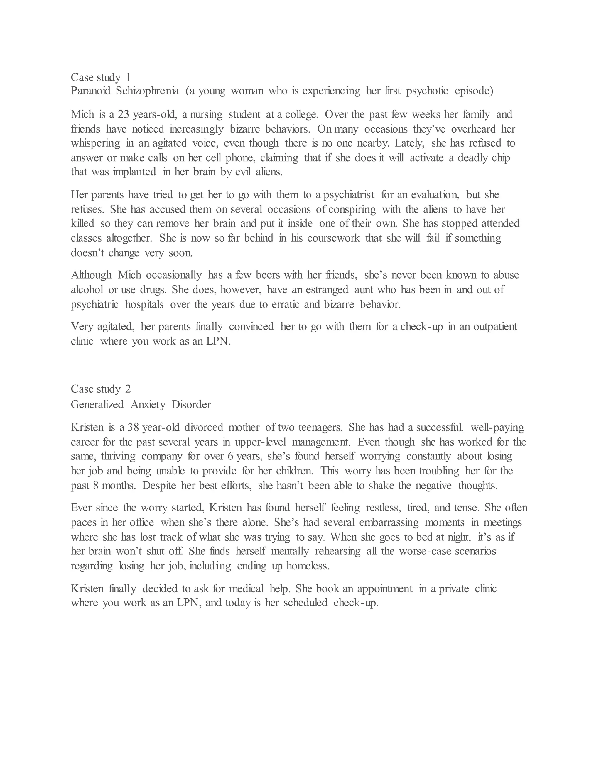 Professional Communication 3 sample case study | DOCX