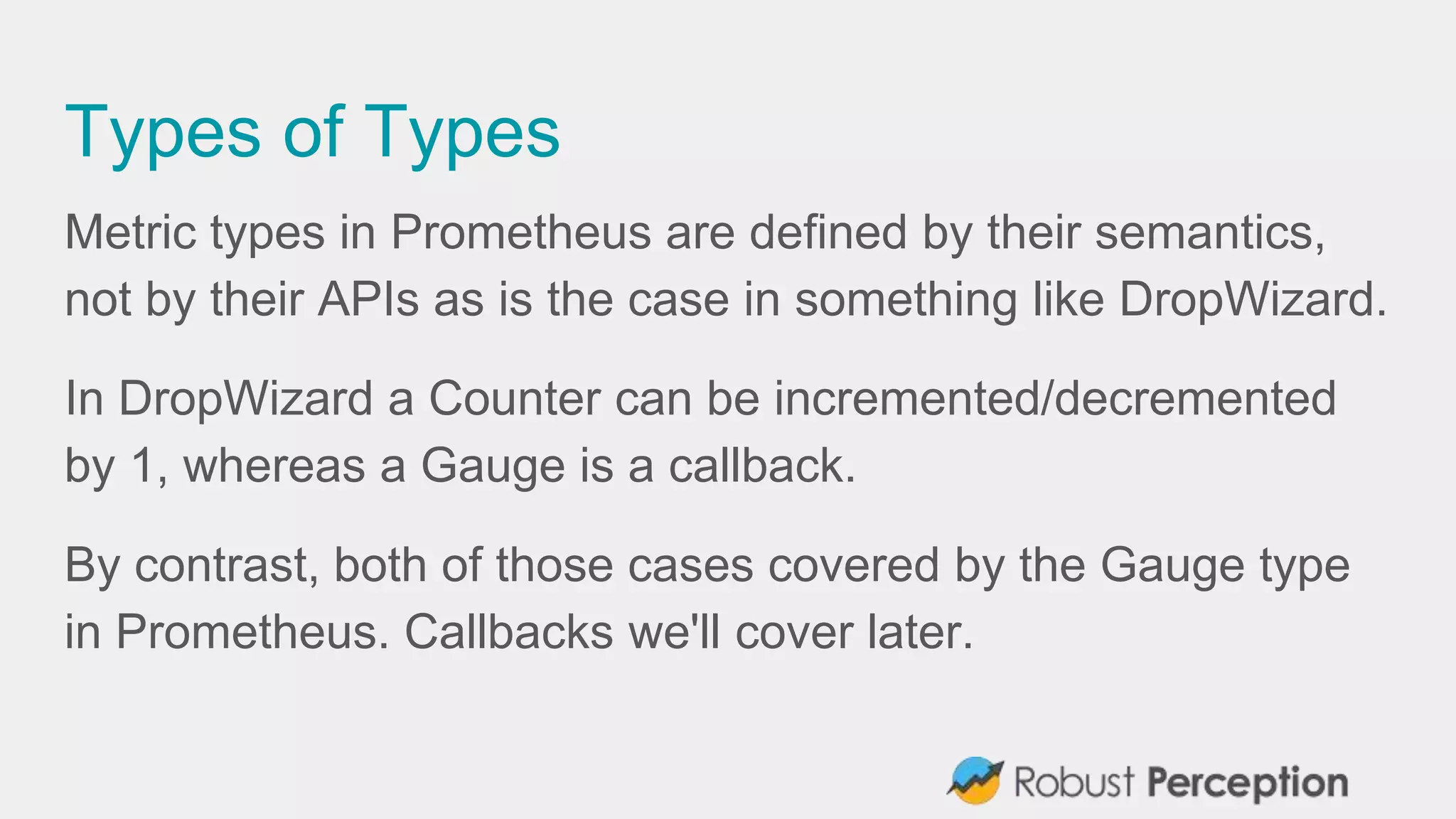 Anatomy of a Prometheus Client Library (PromCon 2018) | PPT