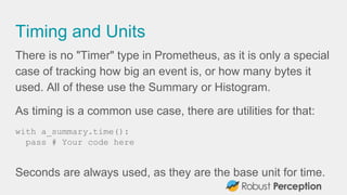 Anatomy of a Prometheus Client Library (PromCon 2018) | PPT
