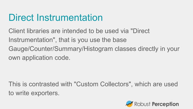 Anatomy of a Prometheus Client Library (PromCon 2018) | PPT