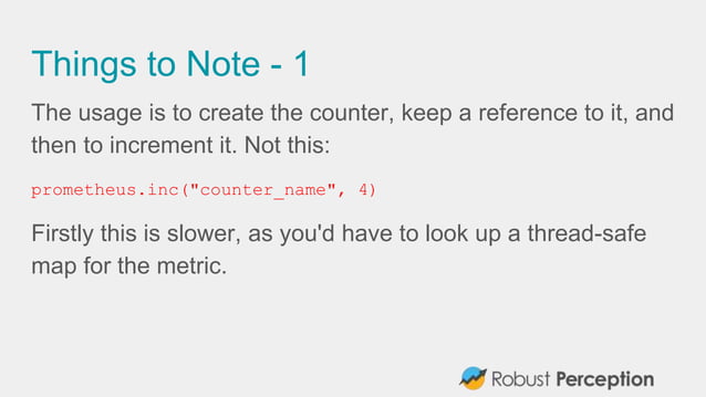 Anatomy of a Prometheus Client Library (PromCon 2018) | PPT