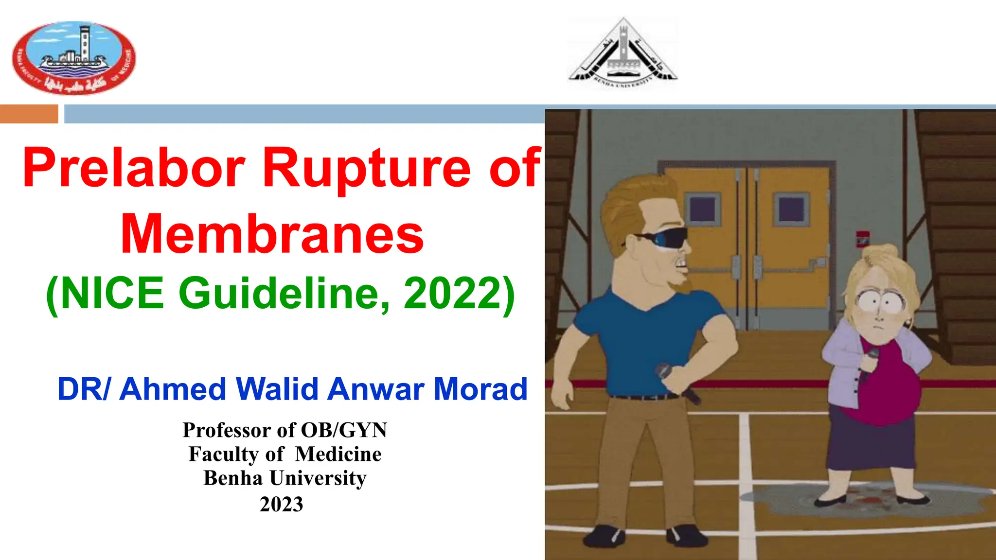 Prelabor Rupture of Membranes NICE Guideline 2022 Dr Ahmed Walid-1.pptx
