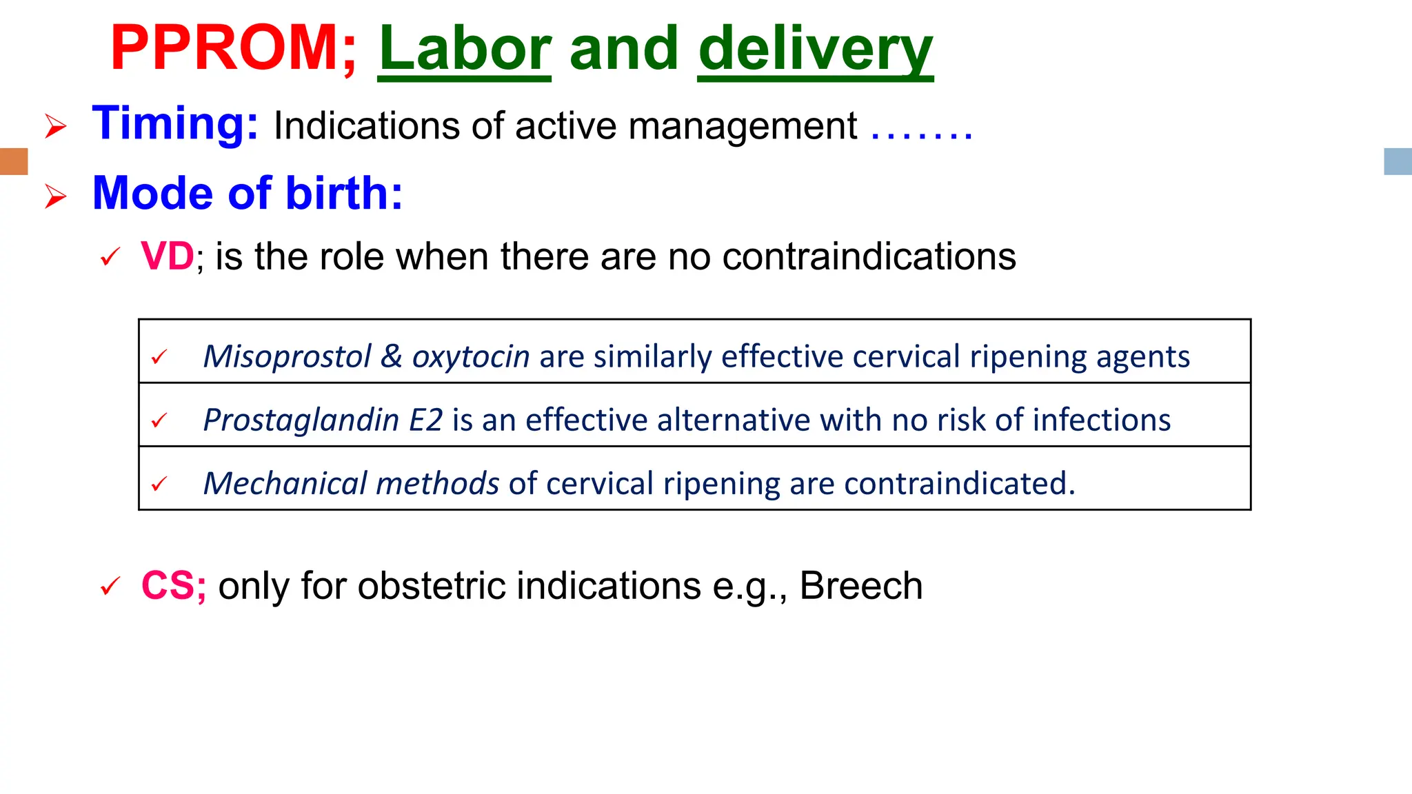 Prelabor Rupture of Membranes NICE Guideline 2022 Dr Ahmed Walid-1.pptx