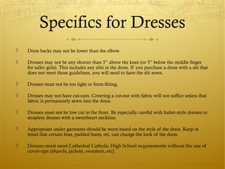 CCHS Prom 2014 Dress Code Guidelines | PPT