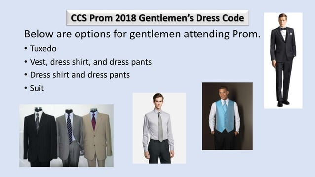 2018 CCS Prom Dress Code | PPT