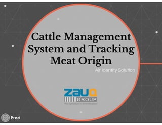 Cattle Management / Meat Traceability Model By Rizwan Buttar | PDF ...