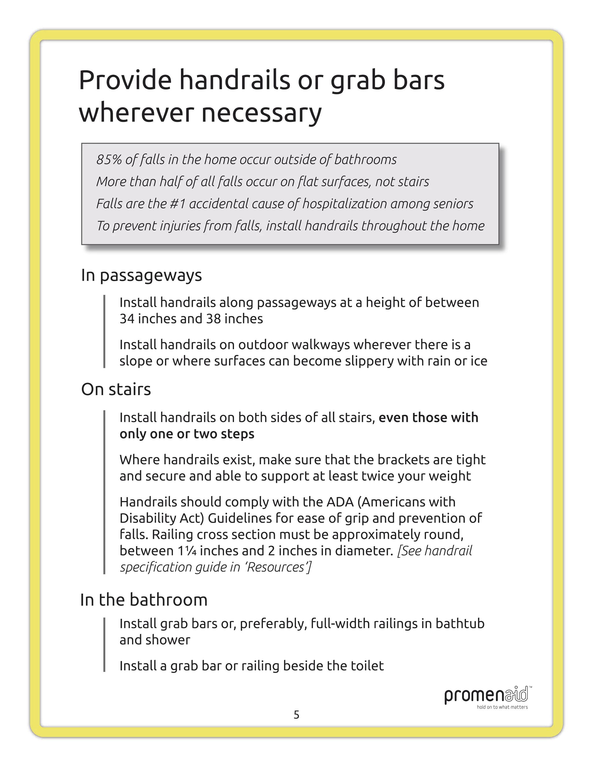 Handrails Guide for Comfort & Safety at Home | PDF
