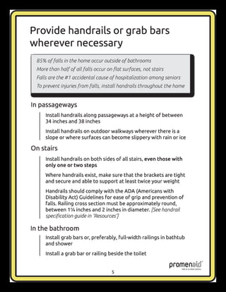 Handrails Guide for Comfort & Safety at Home | PDF