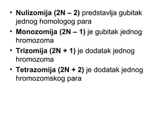 Promene genetickog materijala | PPT