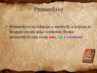 Promenljive | PPTX