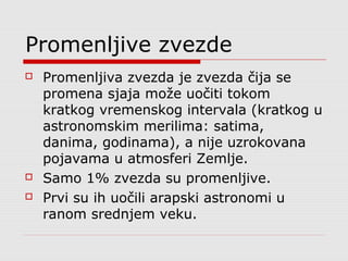 Promenljive zvezde | PPT