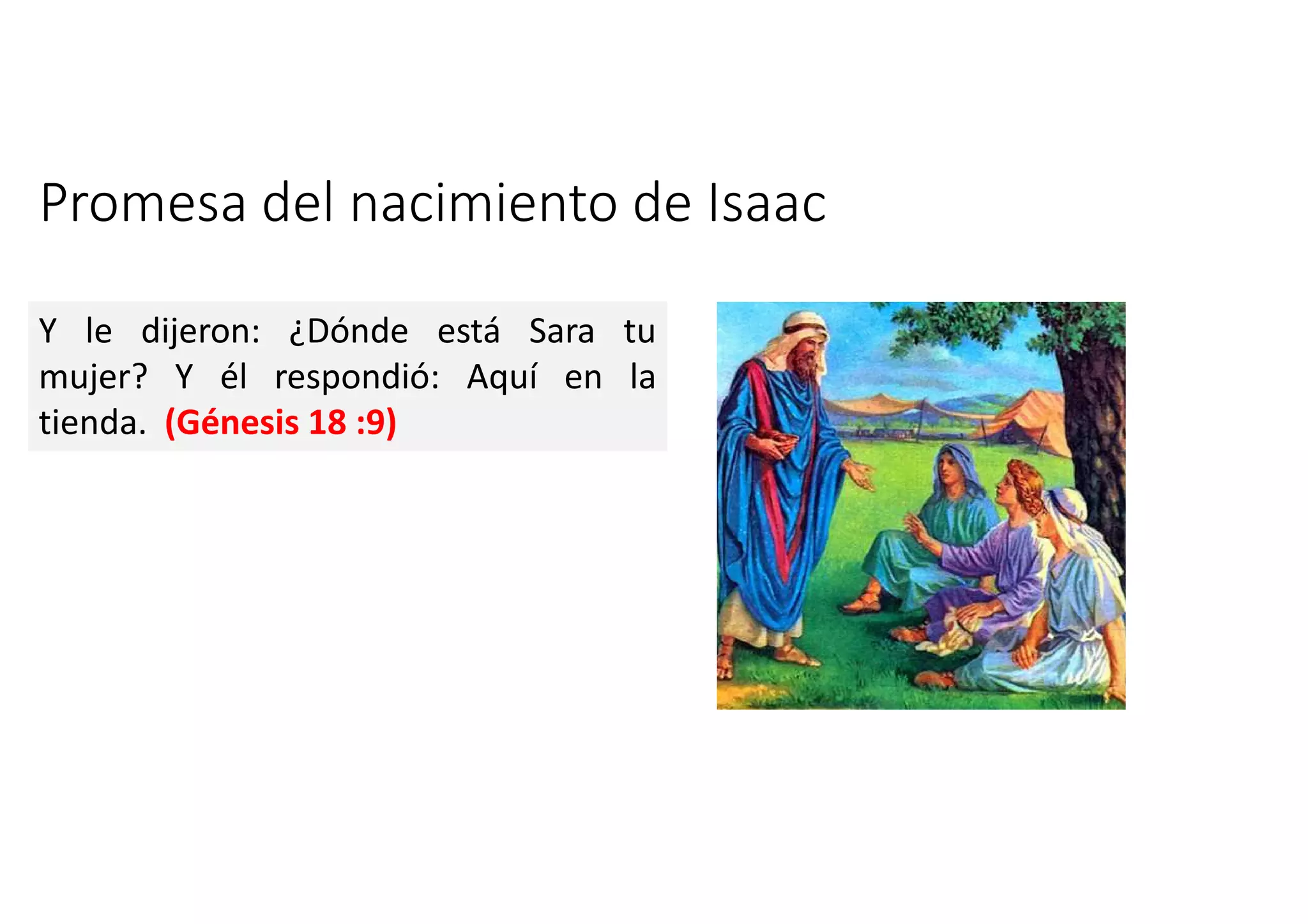 Promesa del nacimiento de Isaac | PPT