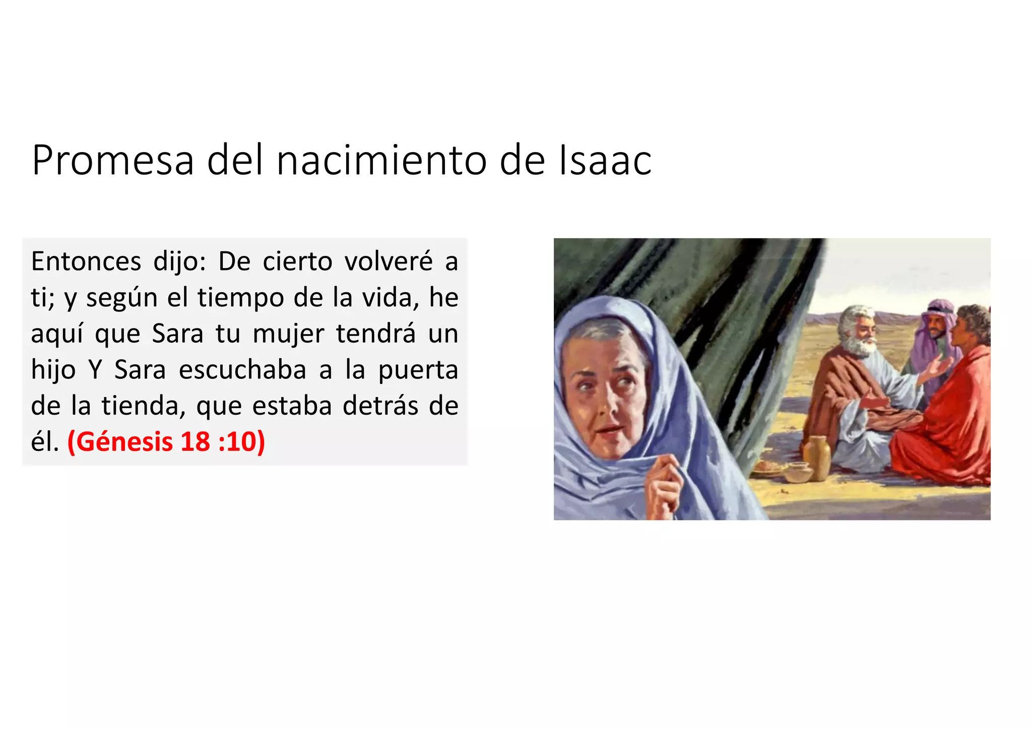 Promesa del nacimiento de Isaac | PPT