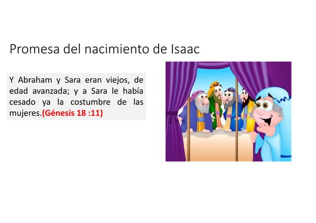 Promesa del nacimiento de Isaac | PPT